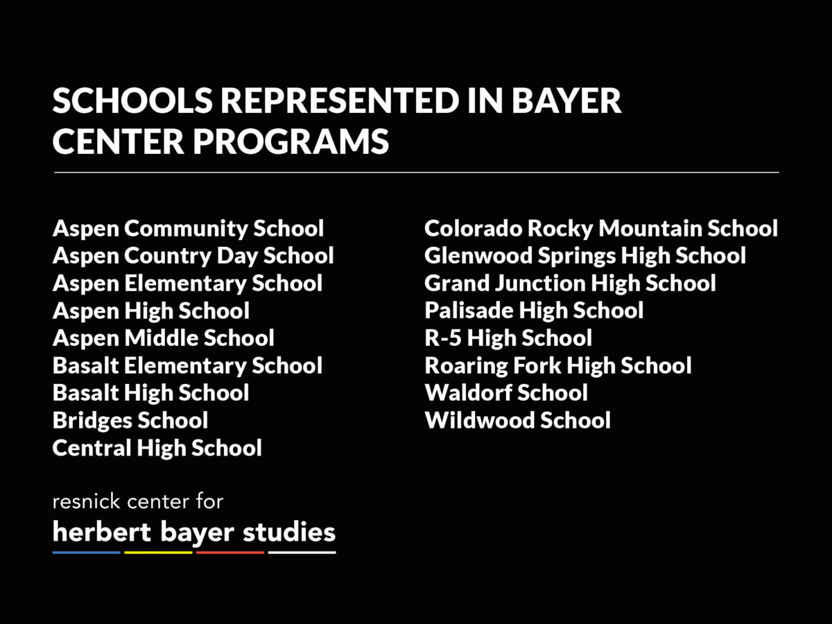 The Bayer Center’s Freshman Year - The Resnick Center for Herbert Bayer ...